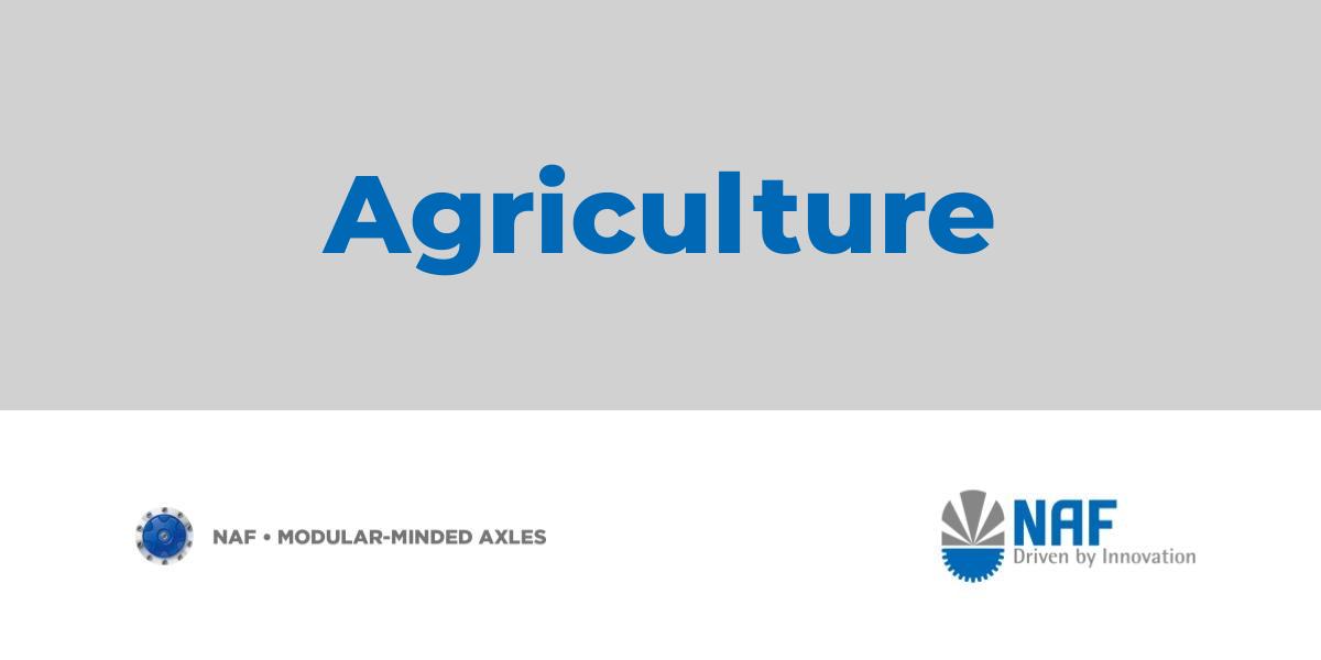 Agricultural machines - Axles and gearboxes - NAF