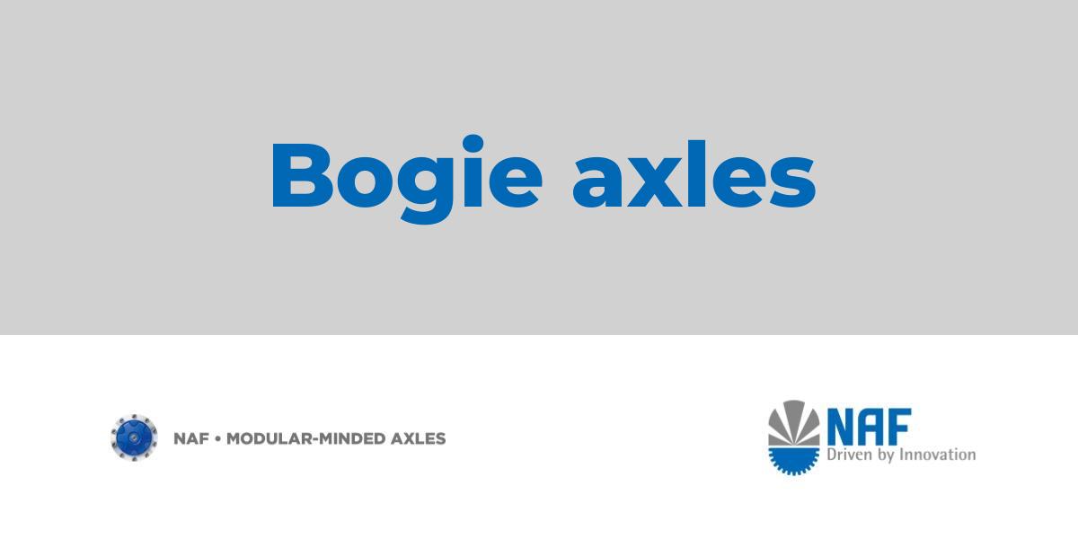 Bogie axles for heavy duty vehicles